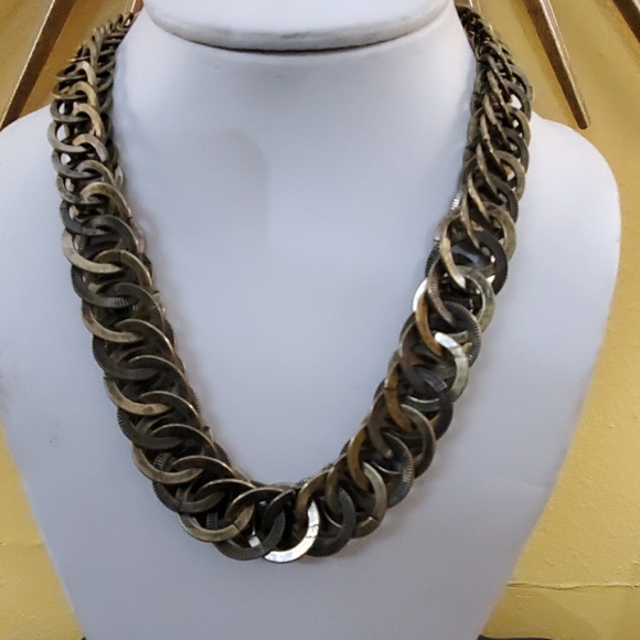 LOFT | Jewelry | New Loft Antique Gold Chunky Chain Necklace 578 | Poshmark